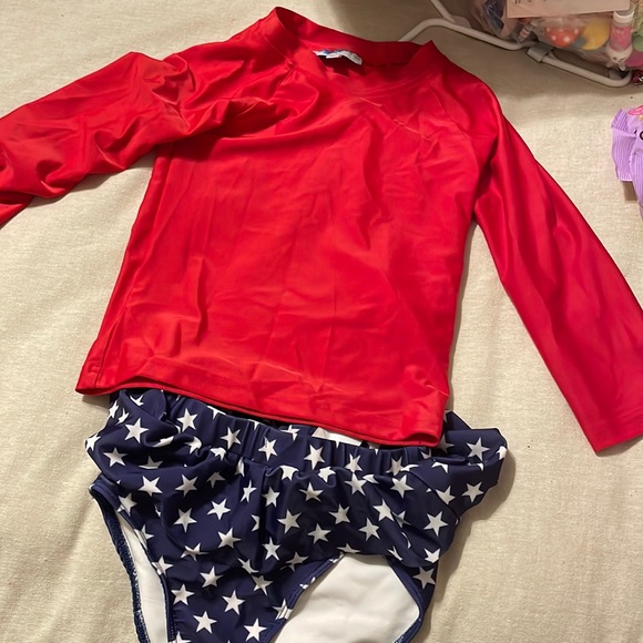 Emma Blake | Swim | Emma Blake Size 3t July 4th Rashguard And Bottoms ...